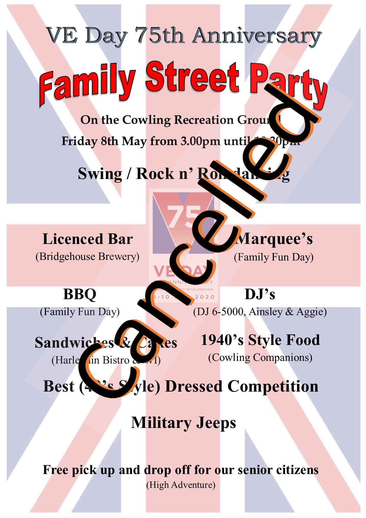 VE Day 75th Anniversary – Cowling Village Hall